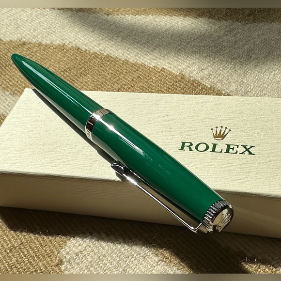 Rolex | Accessories | Authentic Green Rolex Ballpoint Pen Collectable ...